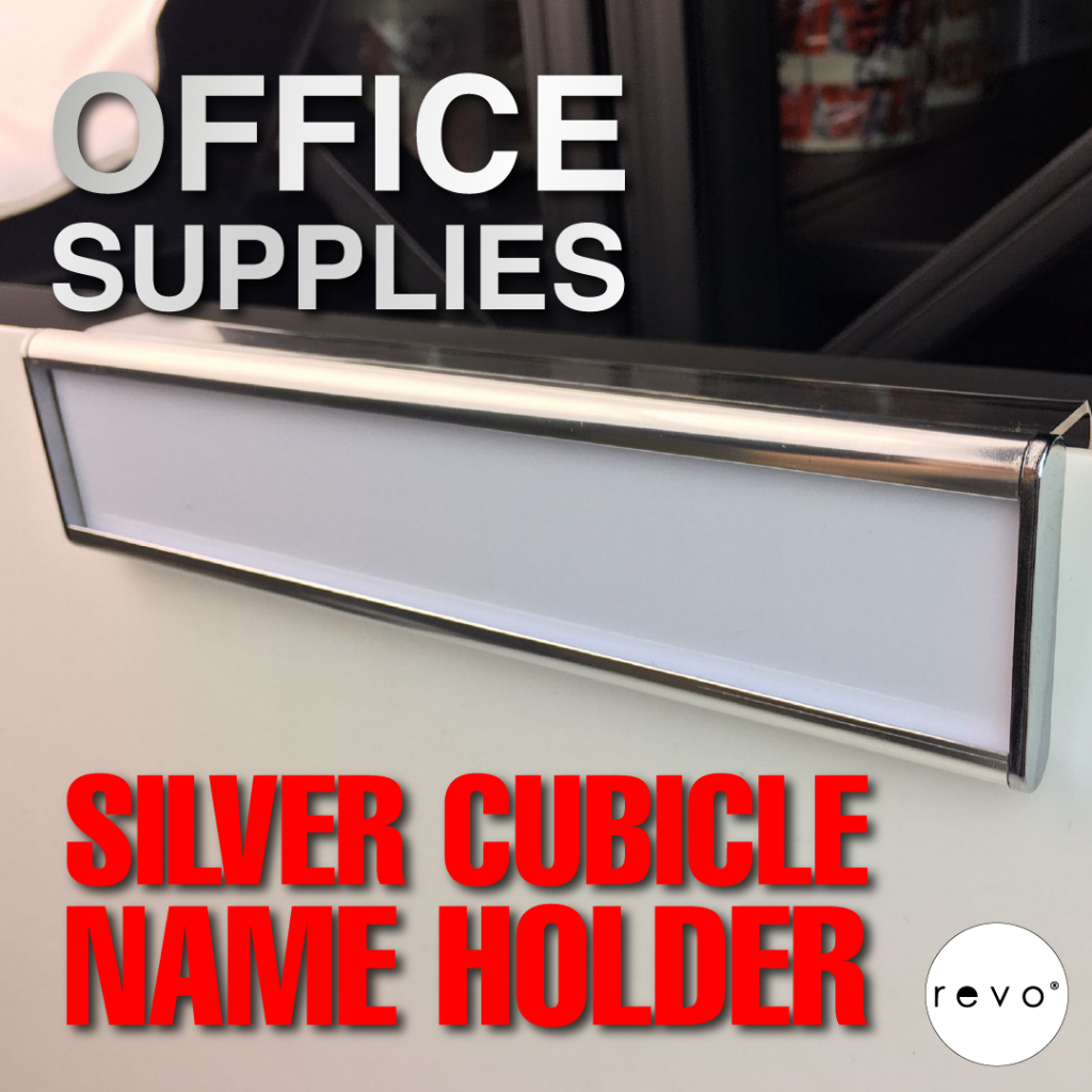Silver Slot-In Name Plate Holder for Cubicle Partition / Office / School (One-Sided) | Shopee ...