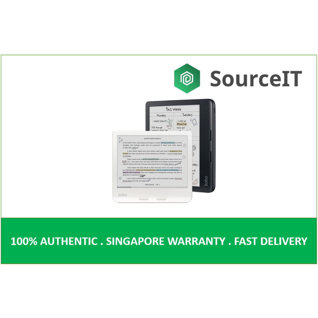 [eReader] Rakuten Kobo Libra Colour Black/White 7 inch E-Reader ...