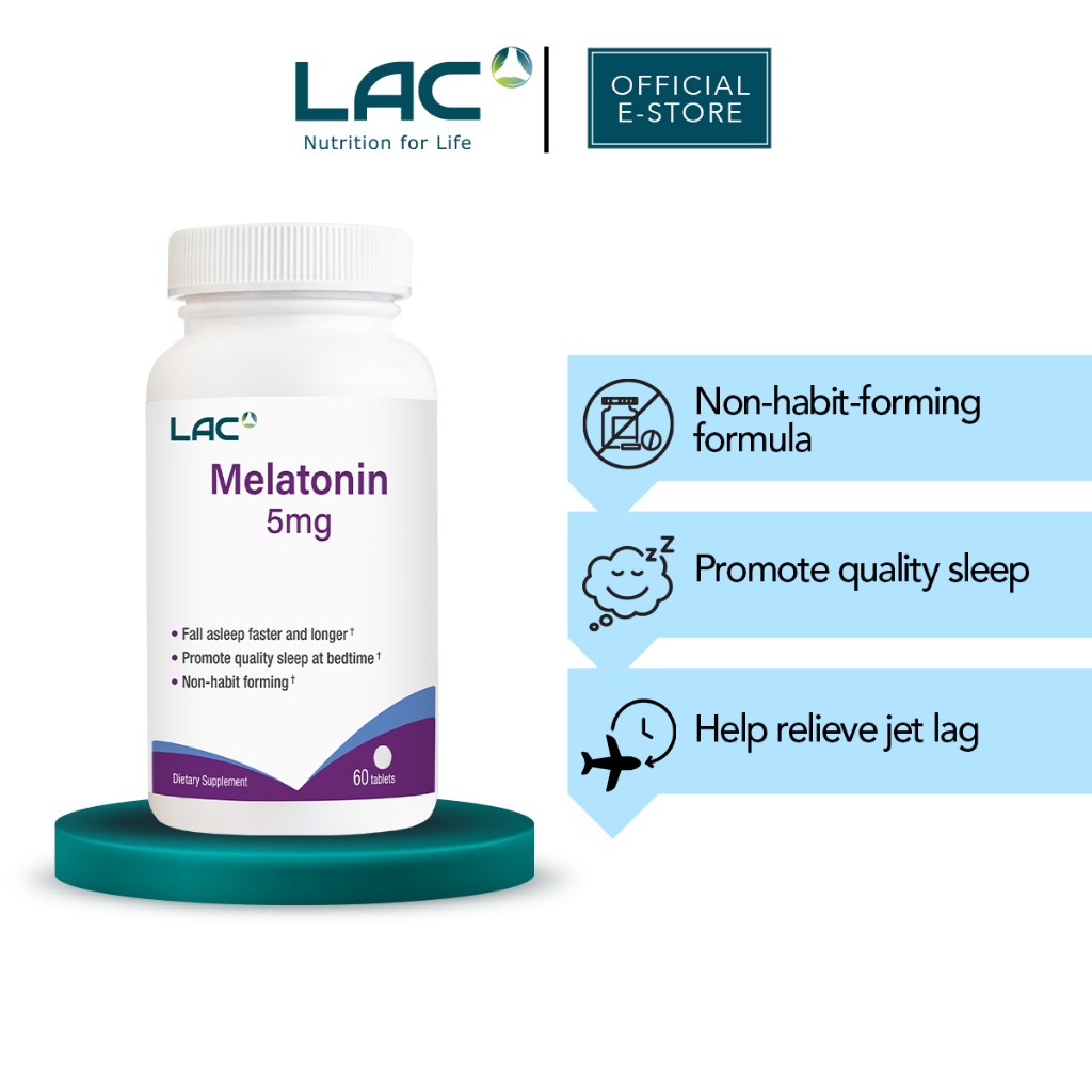 [LAC SLEEP] Melatonin 5mg (60 tablets) | Shopee Singapore