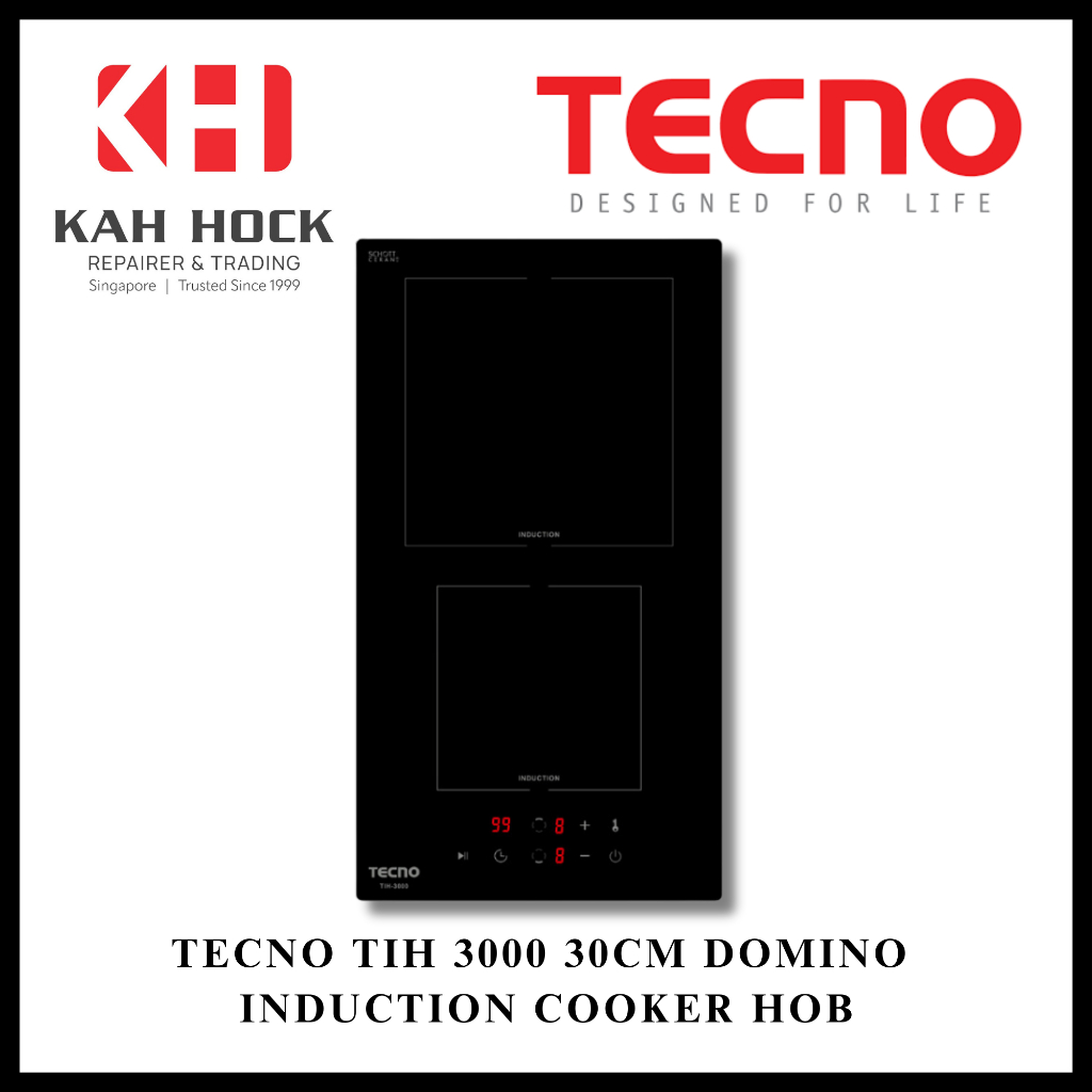 TECNO TIH 3000 30CM DOMINO INDUCTION COOKER HOB + 1 YEAR WARRANTY ...
