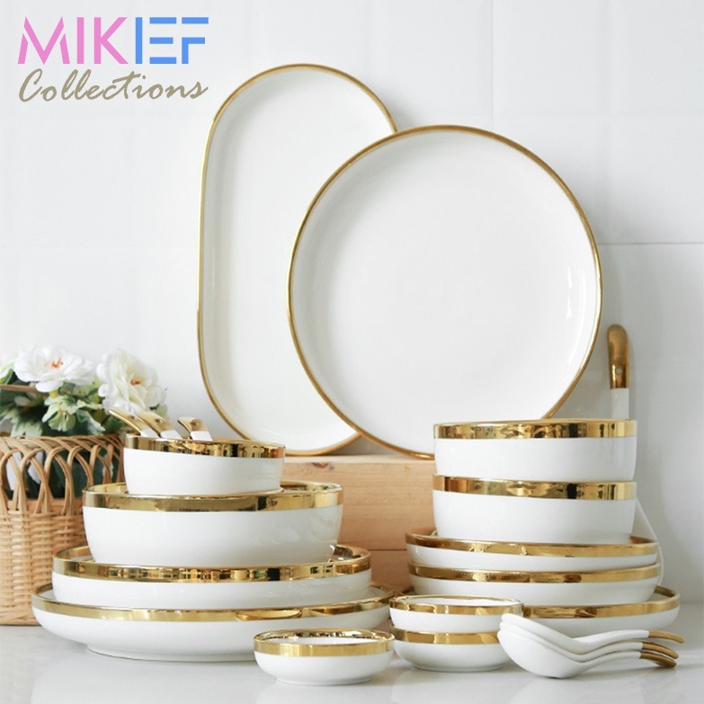 Mikief Premium Selections - Imperial White Collections - Dinnerware Tableware Plate Bowl Spoon ...
