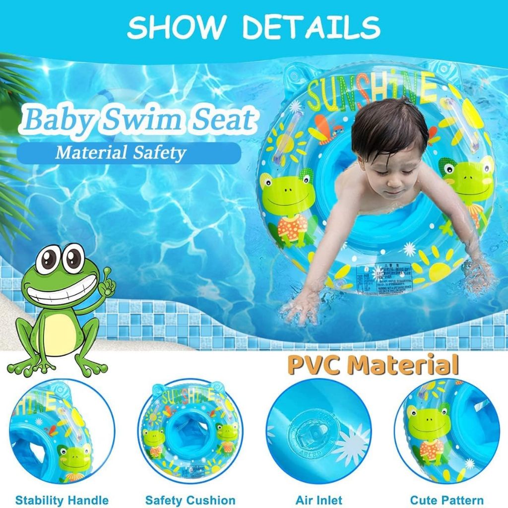 [SG STOCK] Baby Swimming Float Ring Inflatable Swimming Ring with Float ...