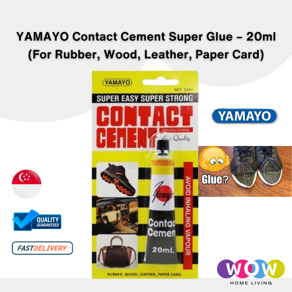 YAMAYO Contact Cement Super Glue For Rubber, Wood, Leather, Paper Card ...