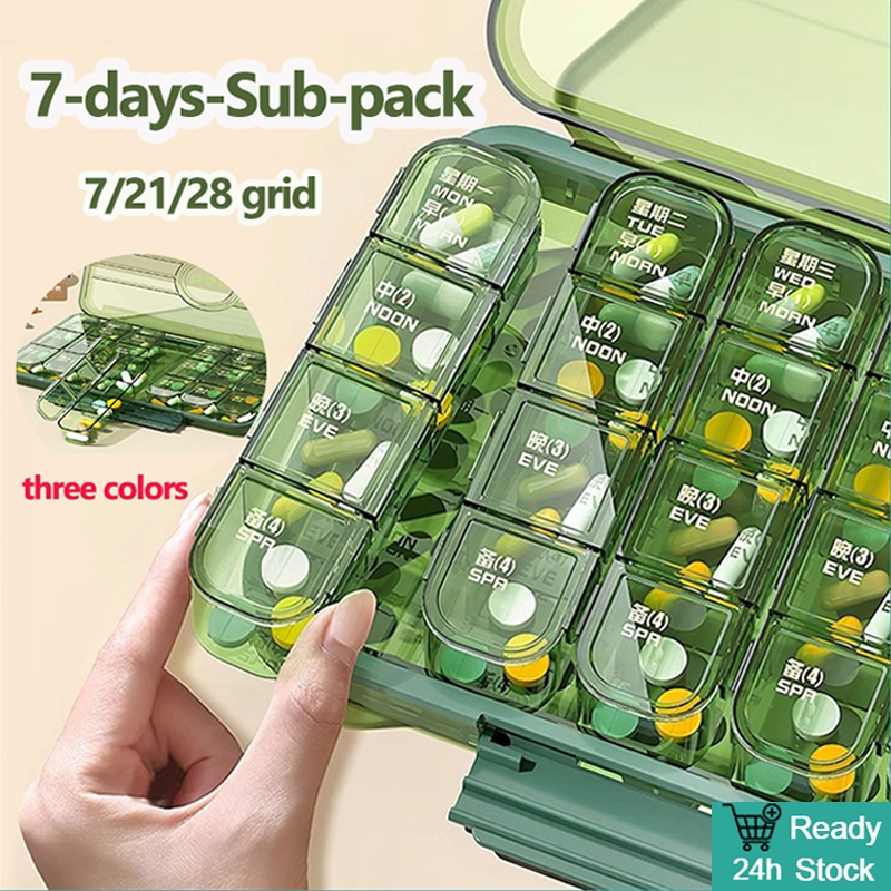 Outing--Multifunction Medicine Pill Box Portable Sub-pack Medicine ...