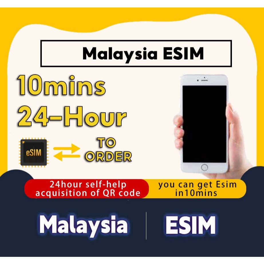 Malaysia eSIM Daily 500MB-3GB Unlimited Data +Total 3GB-20GB |Instant 10mins Delivery|High Speed ...