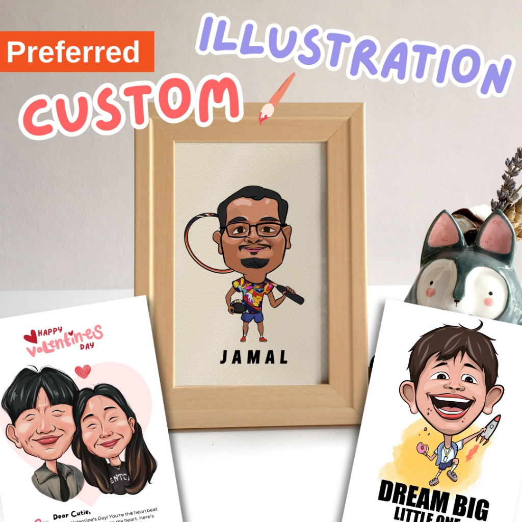 [Custom Gift] Caricature Illustration Cartoon Portraits Drawing ...