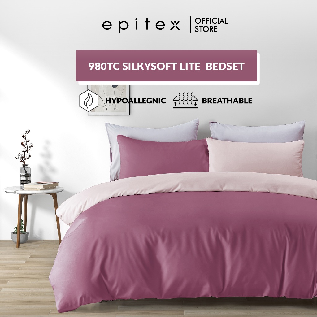 Epitex Silkysoft 980TC Besheet Set With Quilt Cover | Soft & Light ...