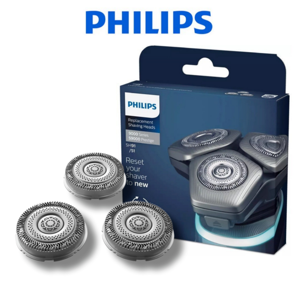 Philips Shaver Series 9000 and SP9000 Replacement Shaving Heads SH91/51 ...