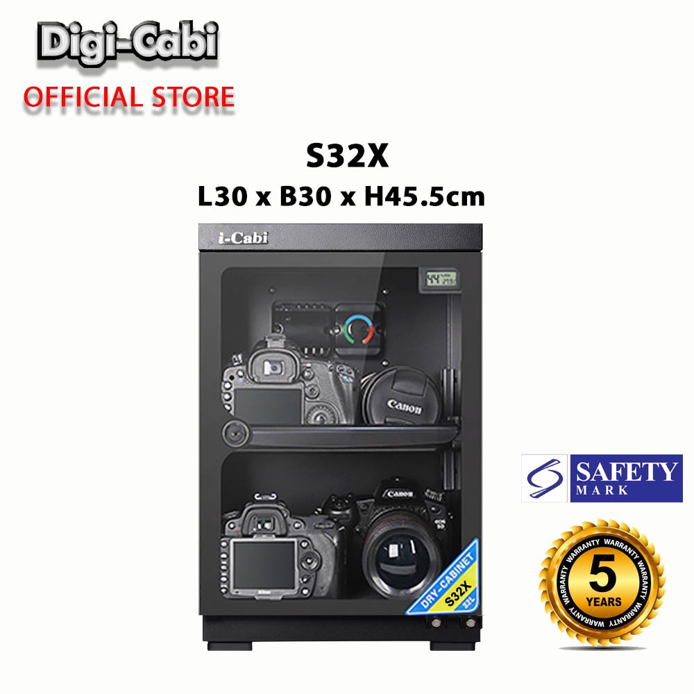 Digi-Cabi i-Cabi Electronic Dry Cabinet 30L S32X and DB-036X/DHC-036X (Preorder ETA 3rd Jan ...