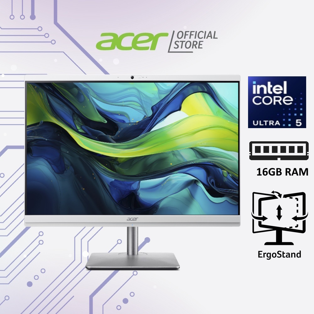 [NEW 2024 Model] [Intel Core Ultra 5] Acer Aspire C24-195ES (CU516512 ...