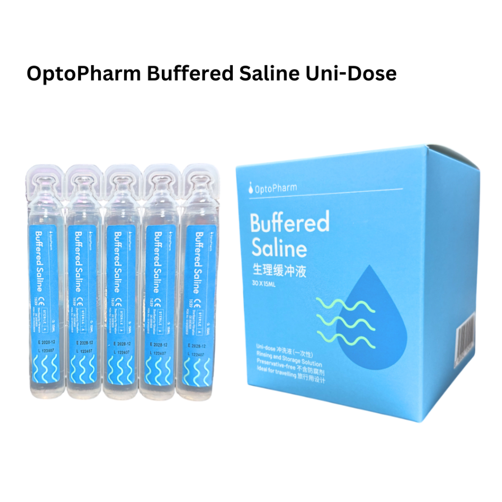 [Bundle] Opto Pharm Buffered Saline Solution Uni-dose 30x15ml Travel Pack for Contact Lens & Eye ...