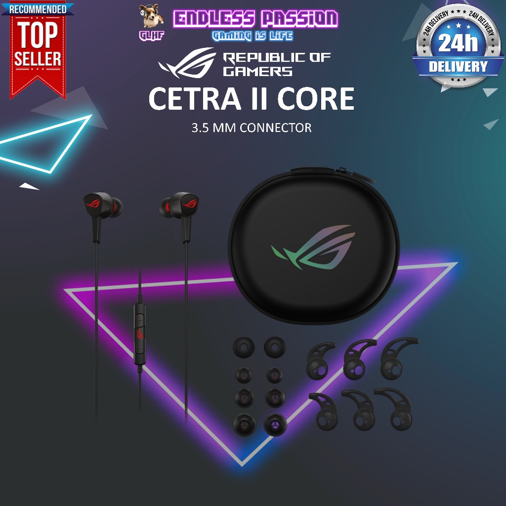 Asus ROG Cetra II Core Gaming Earphone | Shopee Singapore