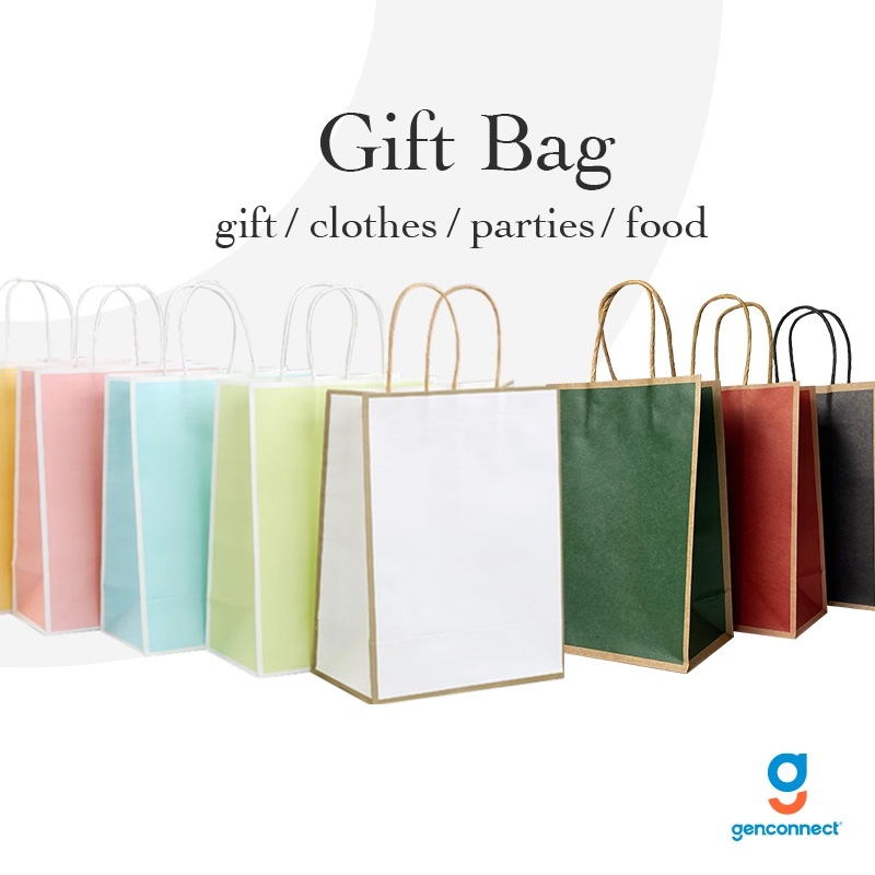 [CLEARANCE] Kraft Paper Border Design Gift Bag Hari Raya Paper/Goodie ...