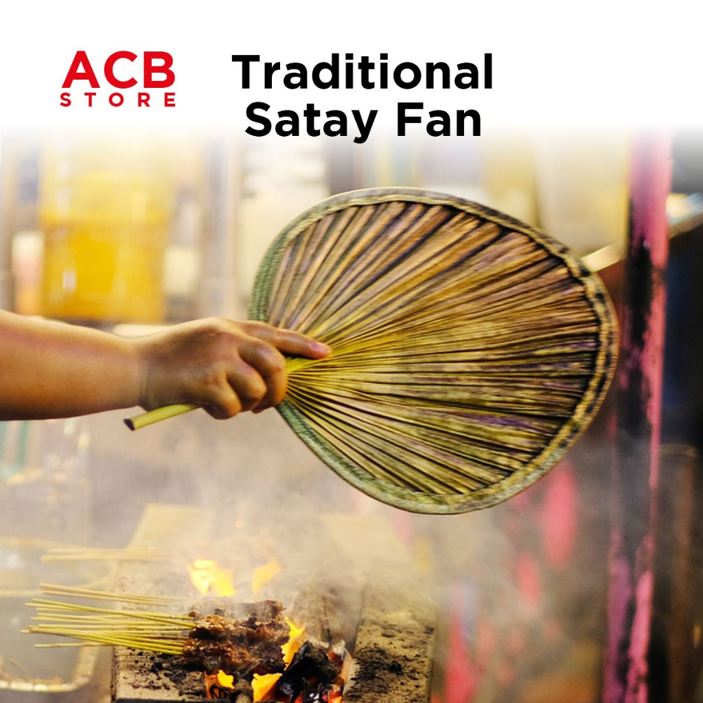 [SG STOCK] Hand Made Old School Satay Fan | Rustic Hand Fan | BBQ Hand ...