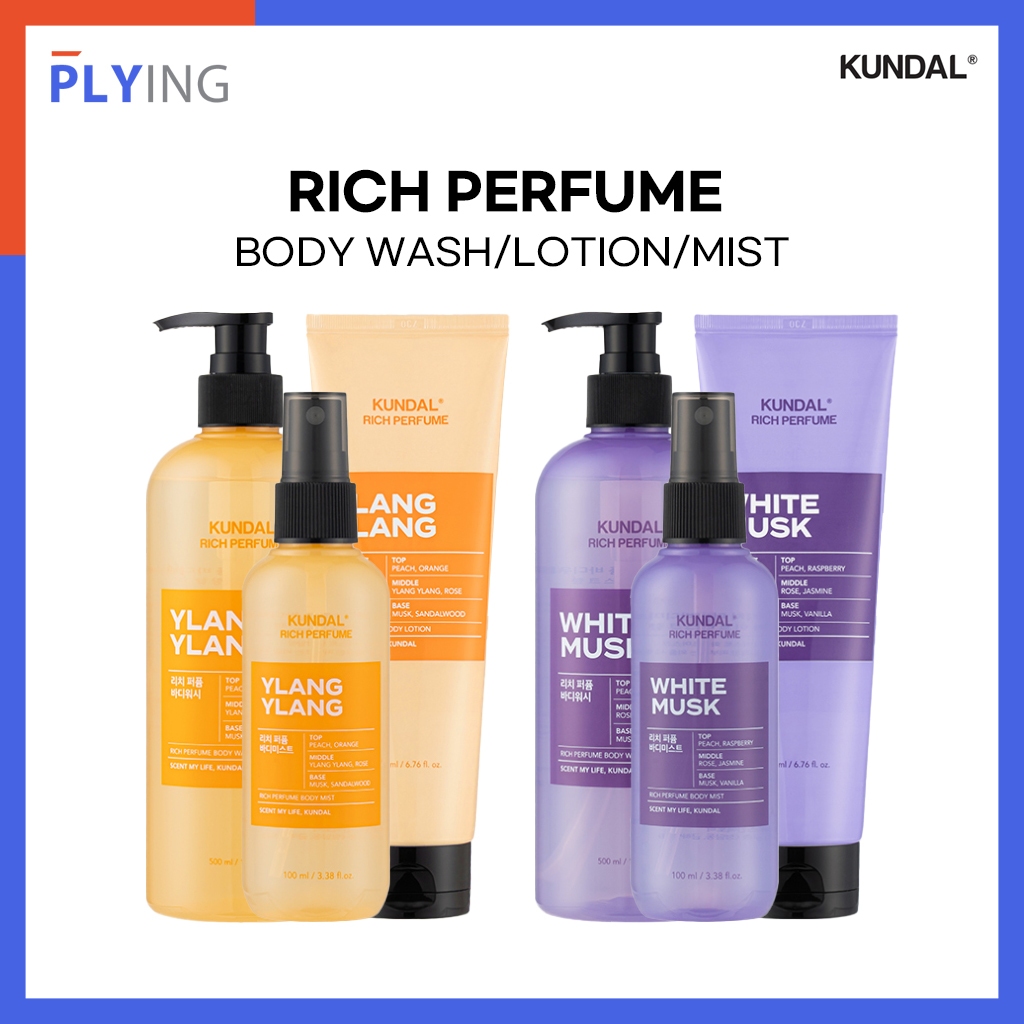 [KUNDALXDAISO] Rich Perfume Body Wash(500ml) Body Lotion(200ml) Body ...