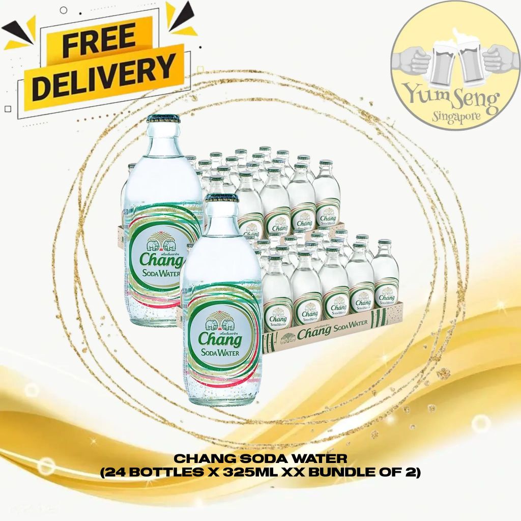 Chang Soda Water - 24 bottles x 325ML (Bundle of 2) | Shopee Singapore