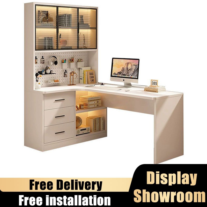 L-Shape Study Desk(Free Delivery&Install)Type 550 Office Desk&Book ...