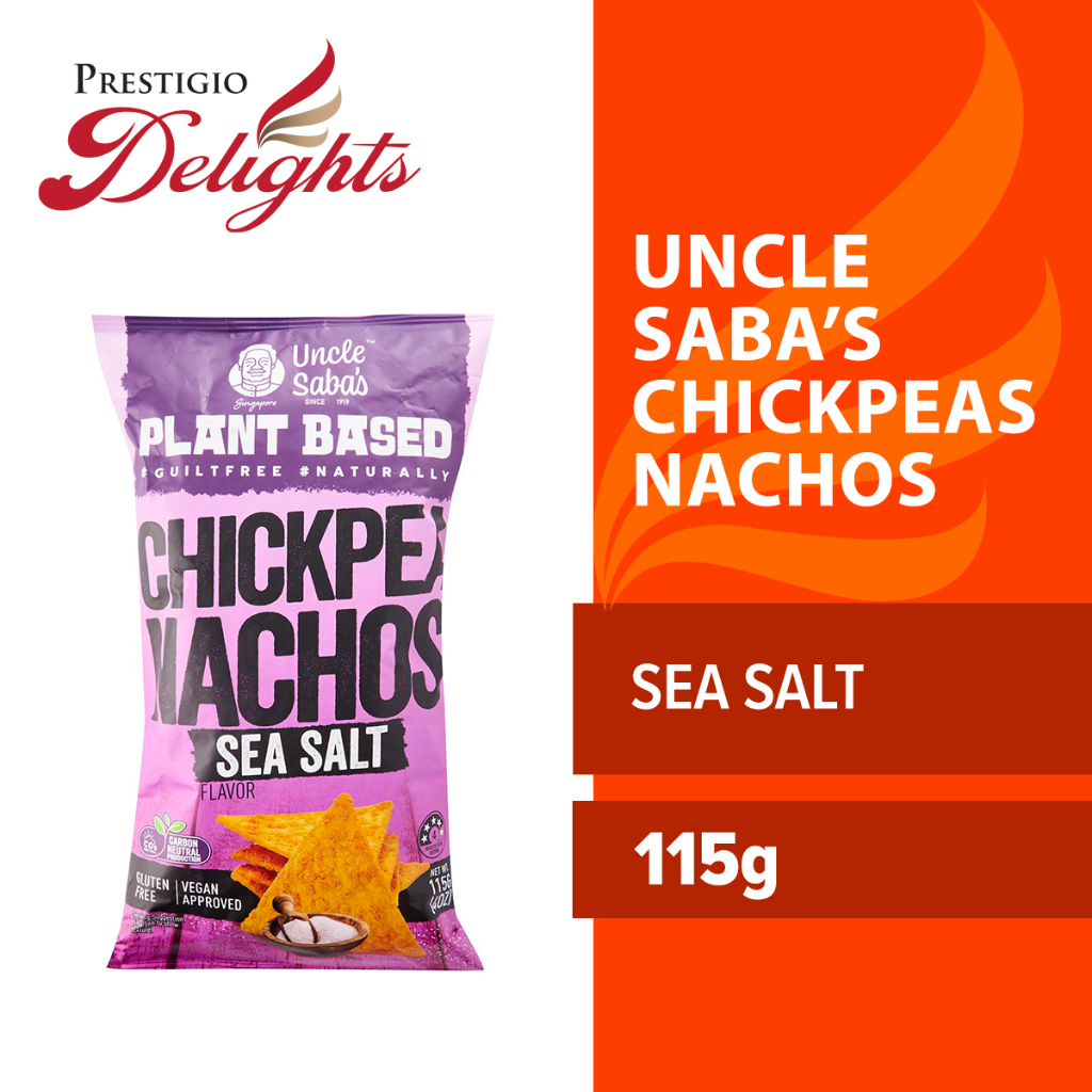 Uncle Saba's Plant Based Chickpeas Nachos - Sea Salt 115g | Shopee ...
