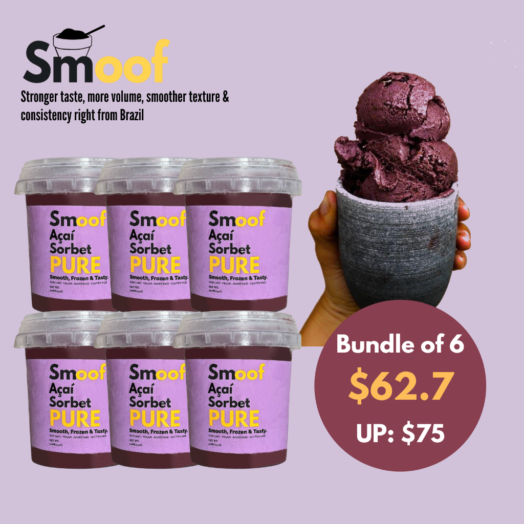 [10% OFF] Smoof Brazilian Acai Berry Sorbet Pure (Bundle of 6) | Shopee ...