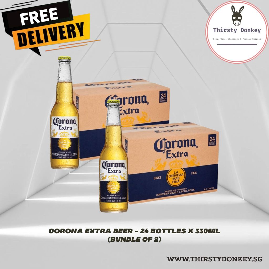 Corona Extra Beer - 24 bottles x 330ml (Bundle of 2) (BBD: 11/2025) | Shopee Singapore