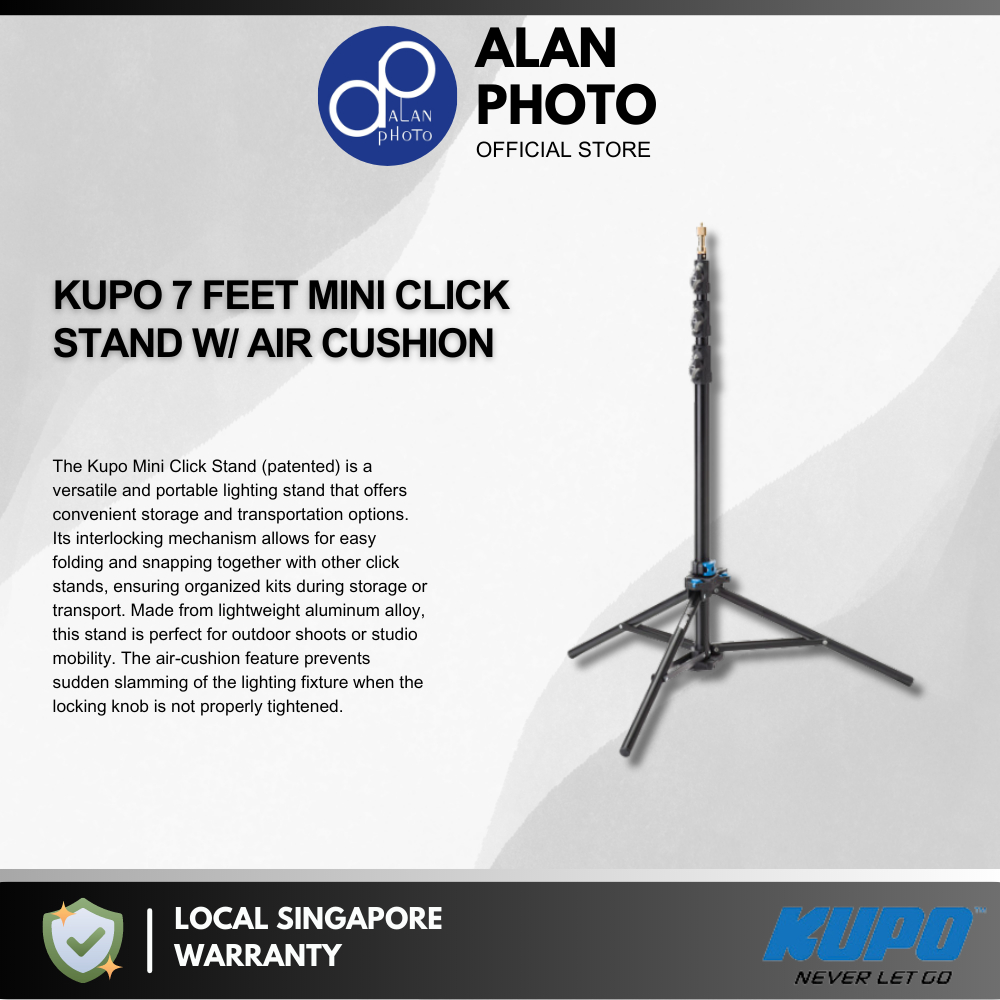 Kupo 070AC / 7 Feet Mini Click Stand W/ Air Cushion [KS041611] | Shopee ...