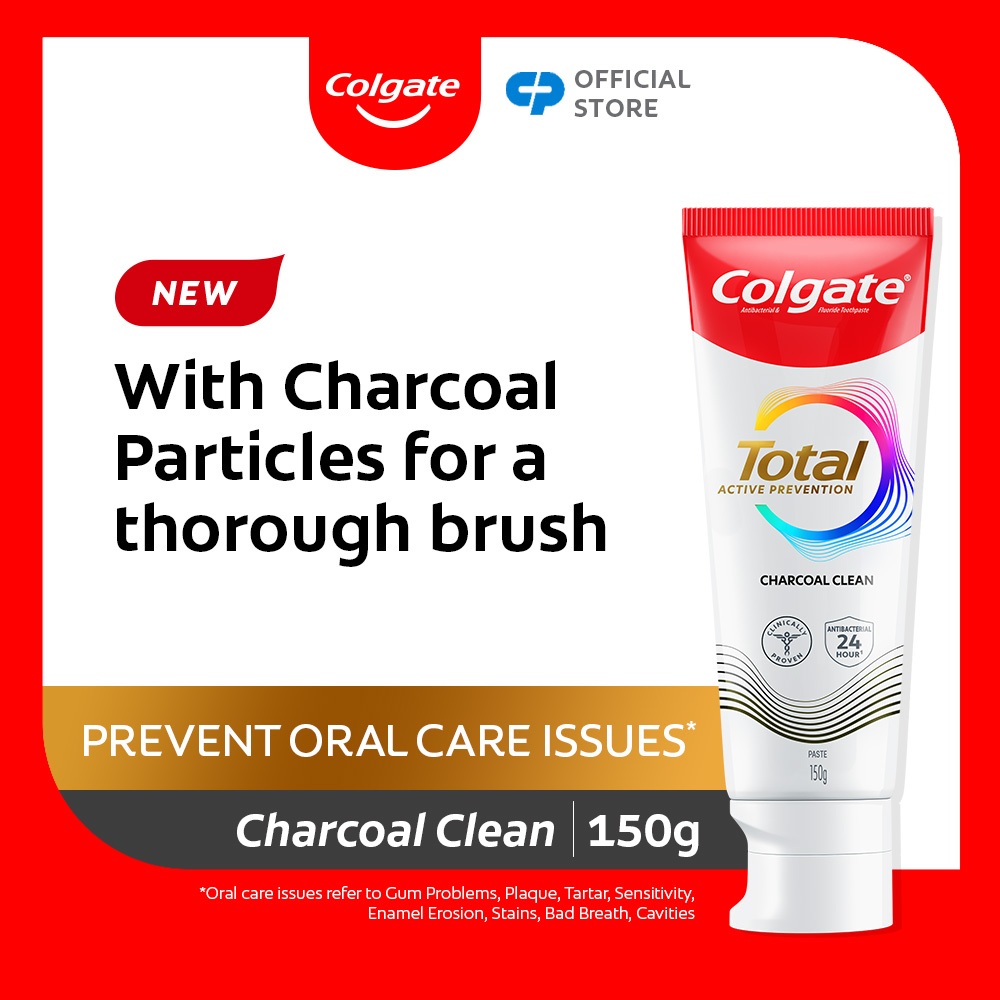 Colgate Total Charcoal Clean Toothpaste 150g | Shopee Singapore