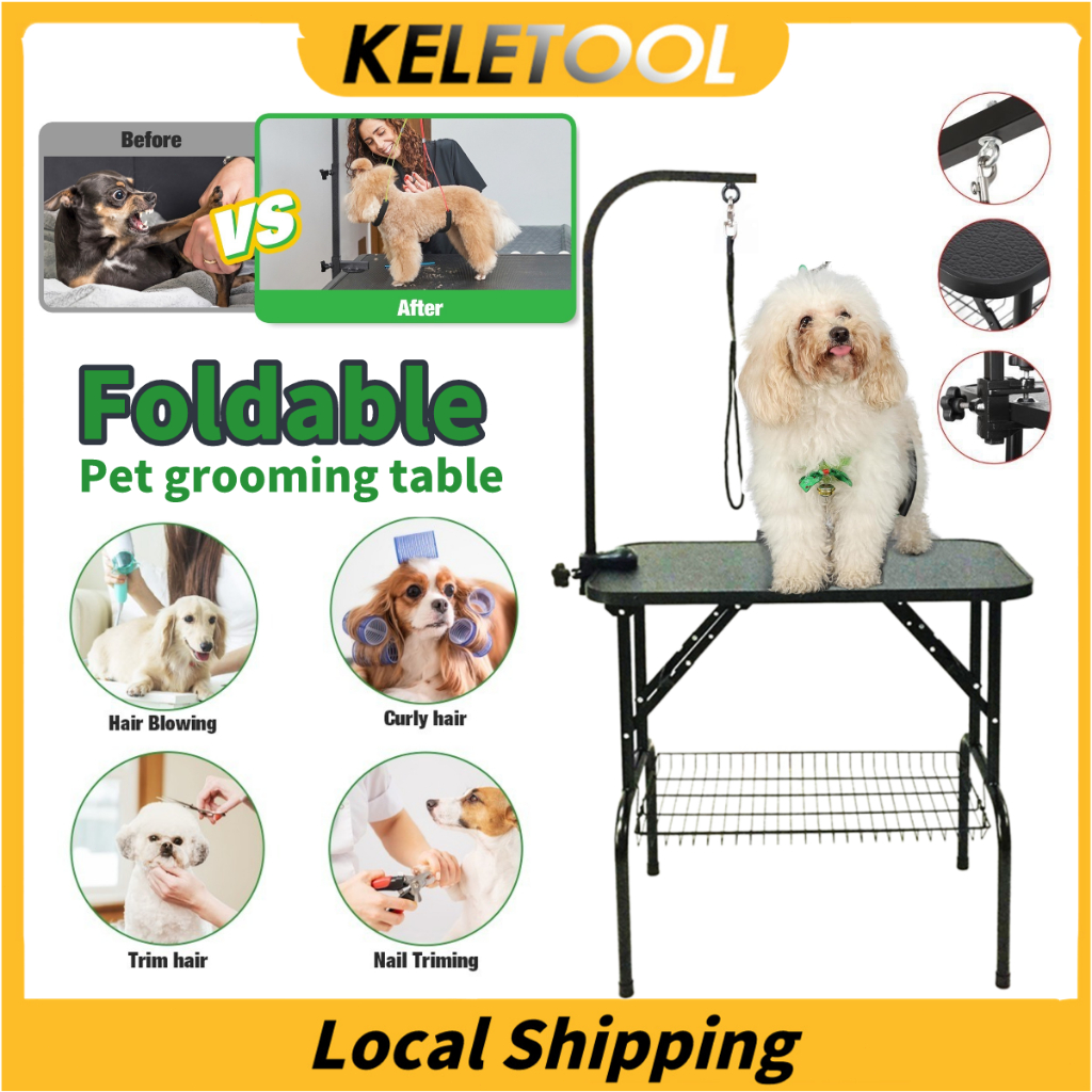 Pet grooming table cat dog Beauty Table Anti-bite Portable Sturdy Pets ...