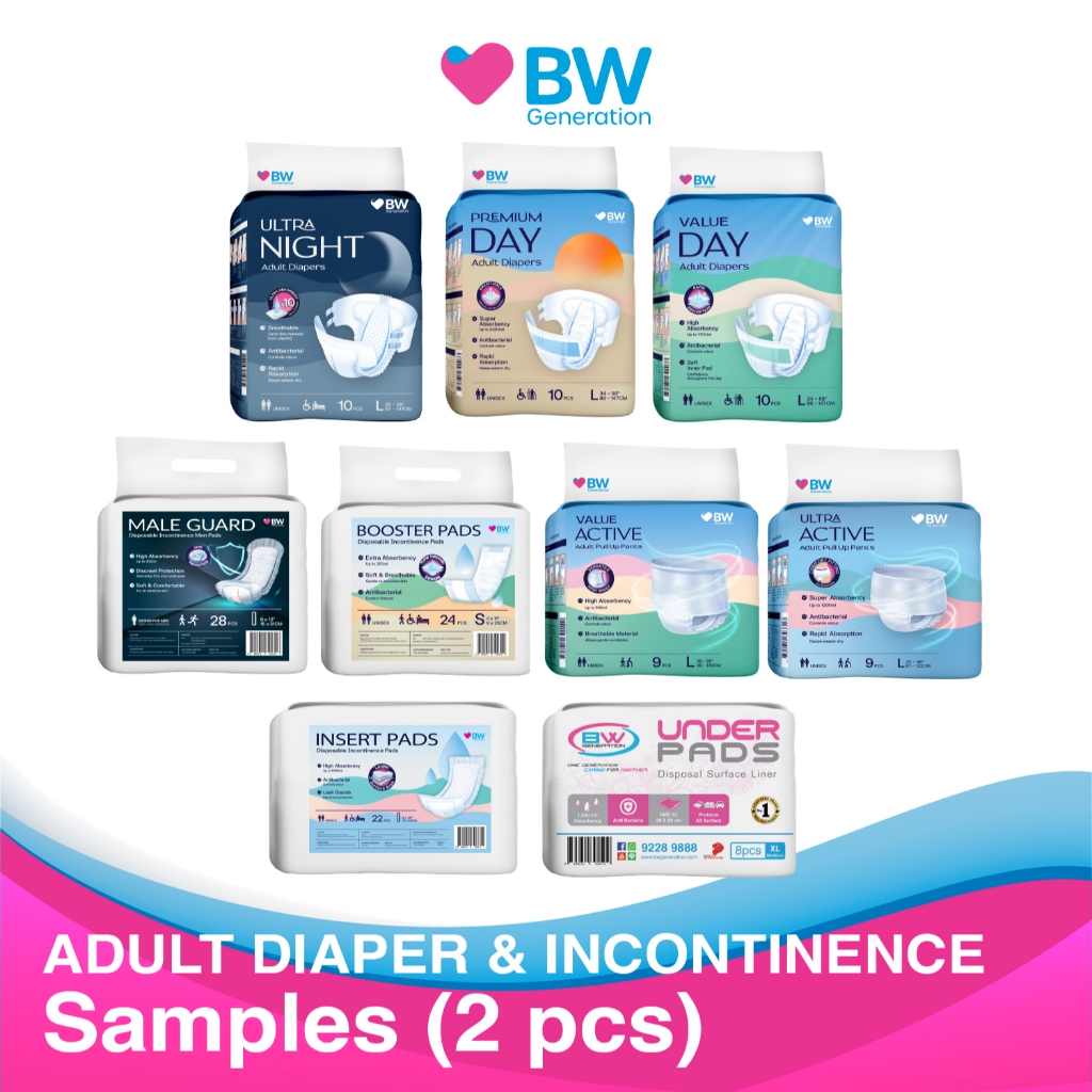 BW - Adult Diapers Full Range (Sample 2 pcs) | Shopee Singapore