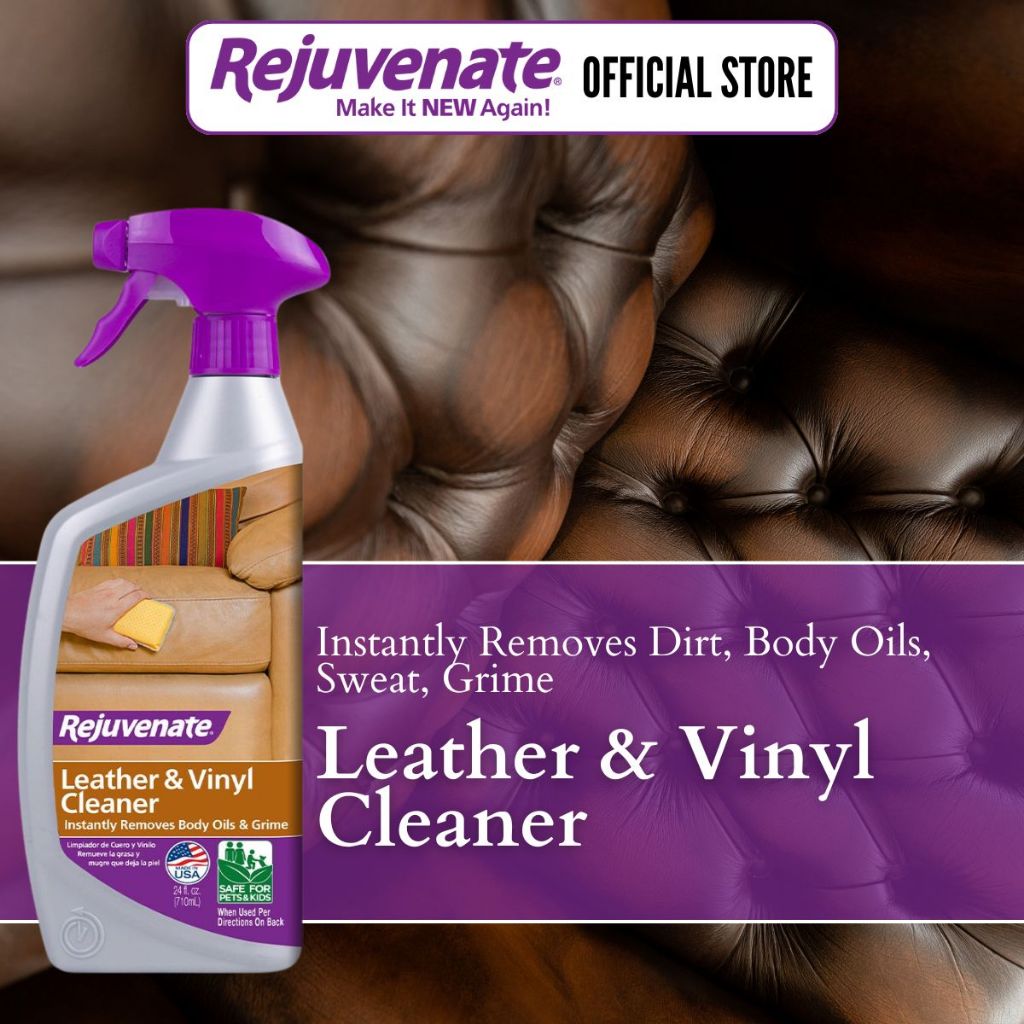 Rejuvenate Leather & Vinyl Cleaner, 24oz RJ-24CL | Shopee Singapore