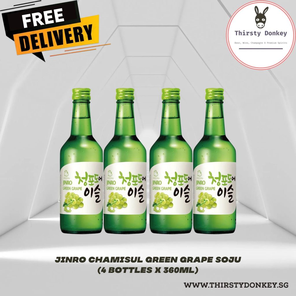 Jinro Chamisul Green Grape Soju 360ML (Bundle of 4) | Shopee Singapore