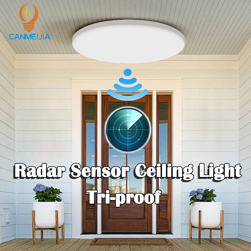 Radar Sensor Ceiling Light Waterproof 20/30/40W For Corridor Doorway ...