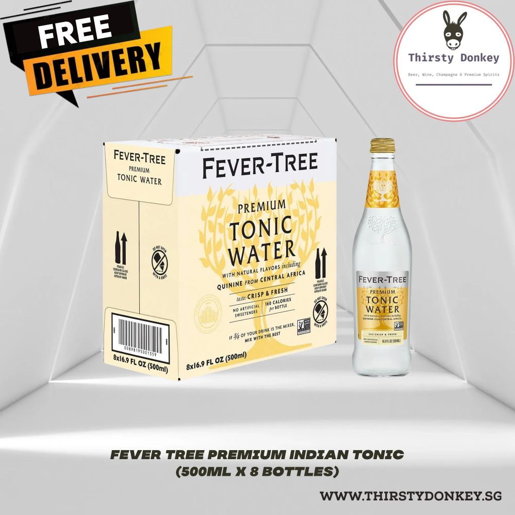 Fever Tree Premium Indian Tonic - 500ml x 8 bottles (Exp: 04/2025) | Shopee Singapore