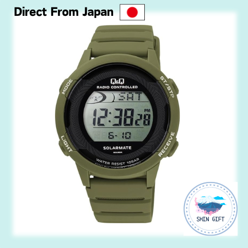 CITIZEN watch Q&Q digital electric wave solar 10ATM waterproof urethane ...