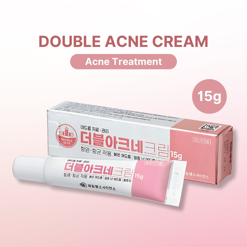 Double Acne Cream 15g Acne Treatment Red acne, Pimples, Pustular acne ...