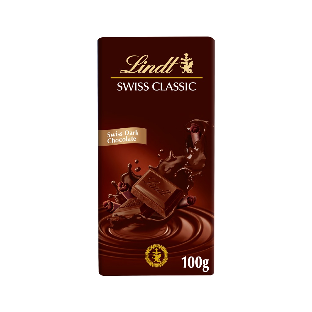 Lindt Swiss Classic Dark Chocolate Bar (100g) | Shopee Singapore