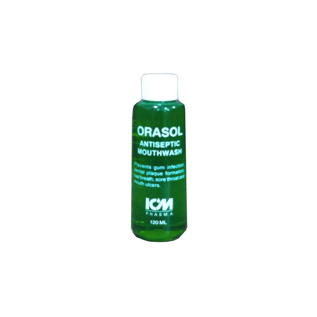 Orasol Antiseptic Mouthwash 120ml (For Oral Hygiene and Dental Care ...