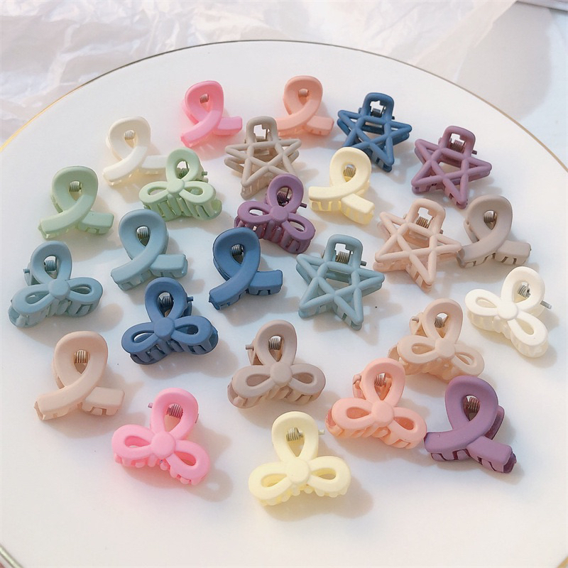 Small Classic Plastic Hair Clips Claw Clamps Mini Hairpin For Ladies ...