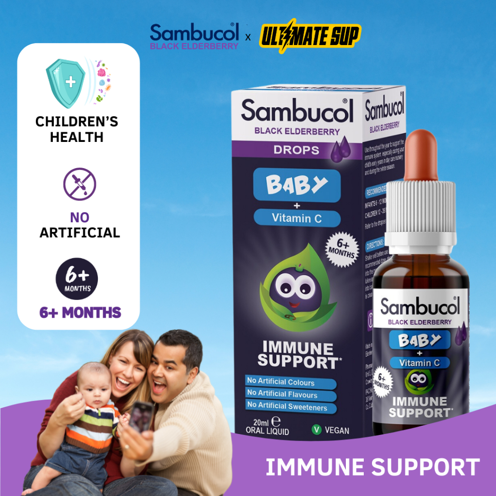 Sambucol Baby Drops, With Natural Vitamin C, Strengthen Immune System ...
