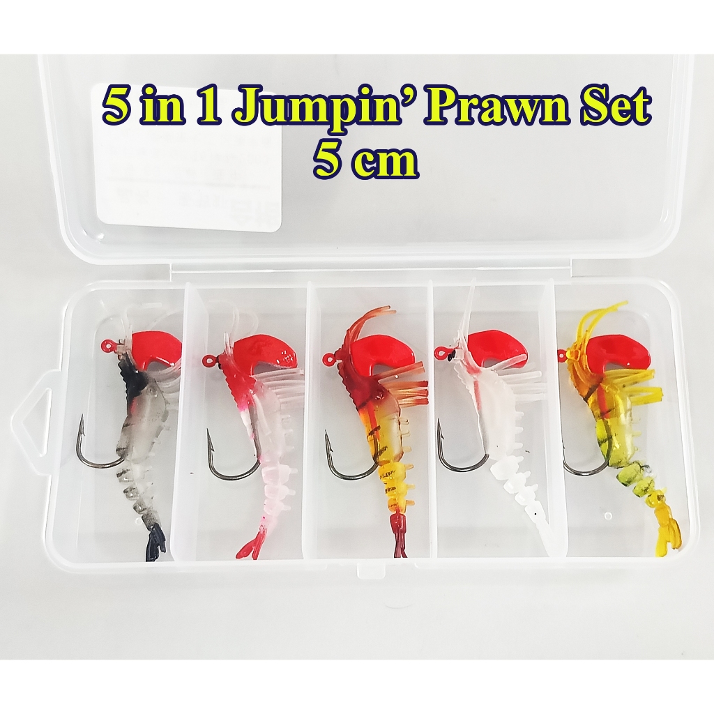Jumpin' Live Prawn 5cm Fishing Soft Plastic Lure Live Shrimp Group ...