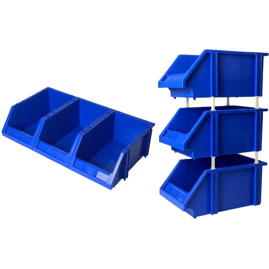 [SG STOCK] BLUE CONTAINER KTK/SHUTER Plastic Box Shelf Screw Stackable ...