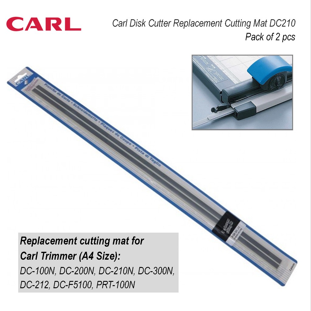 Carl Disk Cutter Replacement Cutting Mat 12" DC210 (A4 Size) Pack of ...