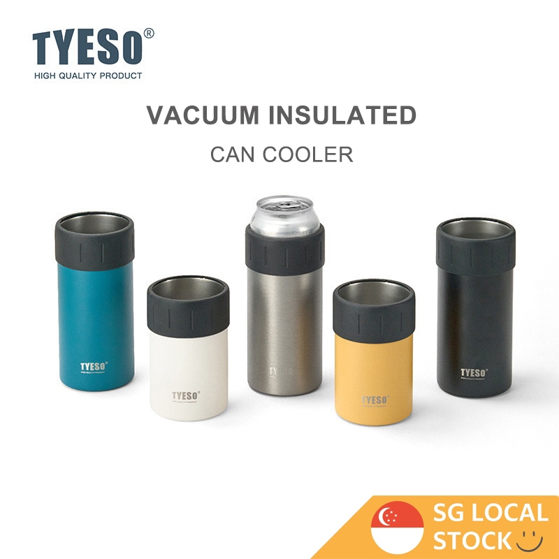 TYESO Vacuum Insulation Can Cooler Water Bottle Flask Coffee Cup 350ml 520ml | Shopee Singapore