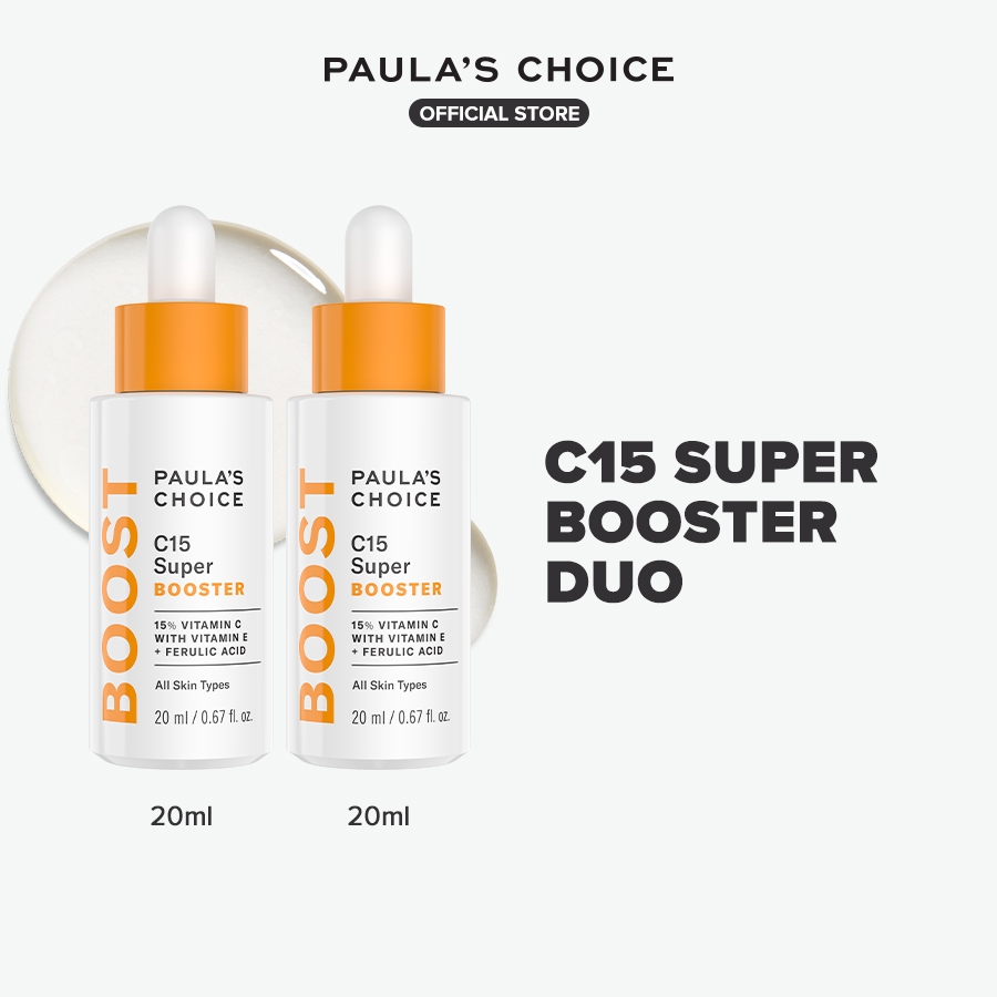 Paula's Choice C15 Super Booster Duo- Skin Brightening Serum Duo - 15% ...