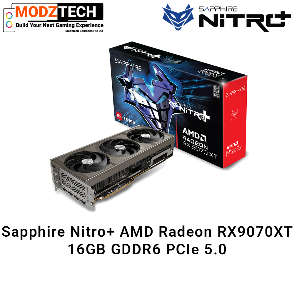 Sapphire NITRO+ AMD Radeon™ RX 9070 XT / RX9070XT 16GB GDDR6 Graphics ...