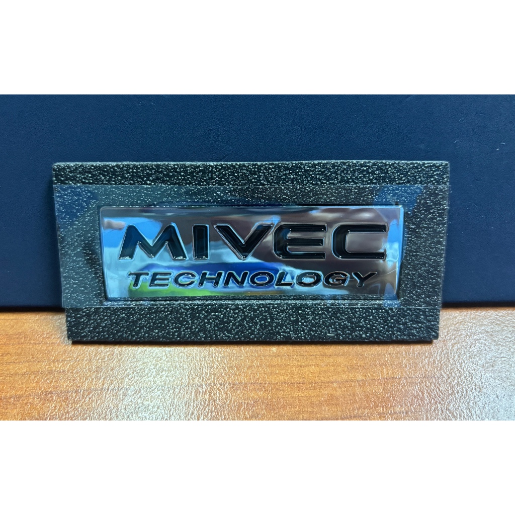Chrome Car Emblem for Mitsubishi with wording Mivec Technology | Shopee ...