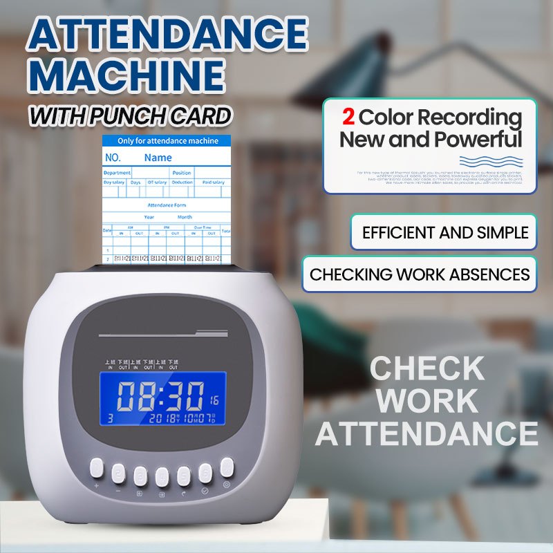 Punch Card Machine Attendance Machine Time Recorder Local Warranty ...
