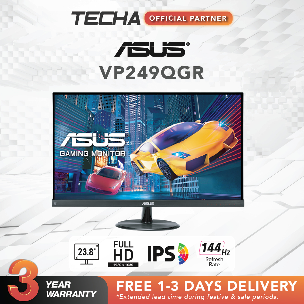 ASUS VP249QGR | 23.8" FHD | IPS | 144Hz | 1ms | FreeSync Flat Gaming ...