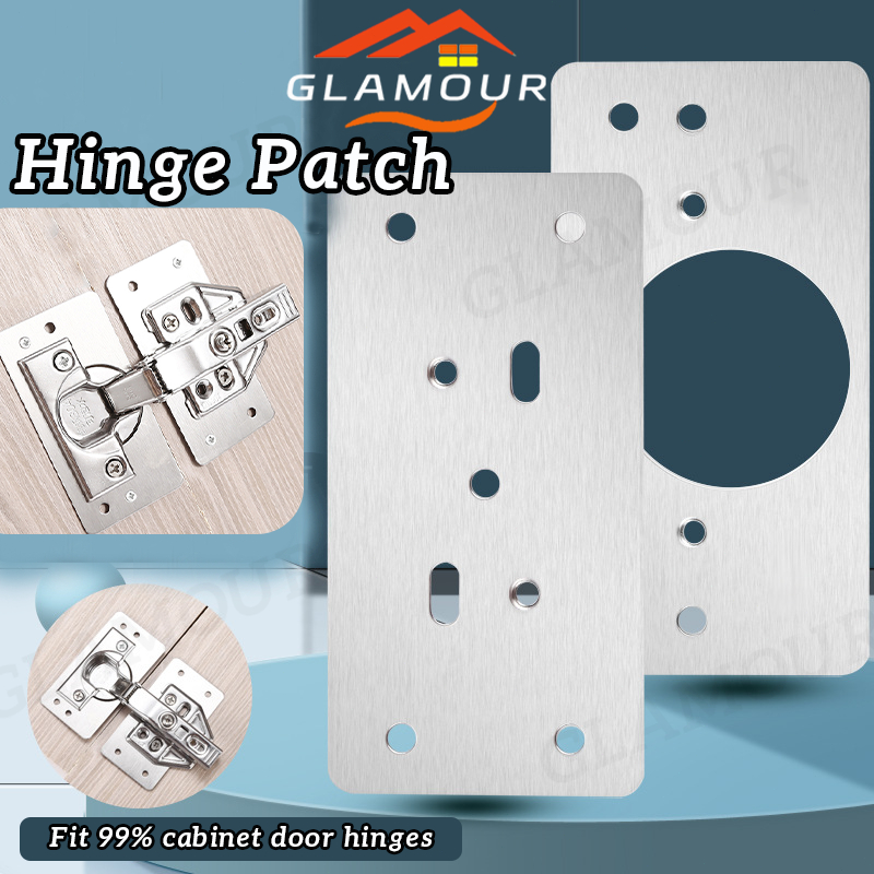 [SG] 4PCS Cabinet Door Hinge repair plate Tool Door hinge for cabinet ...