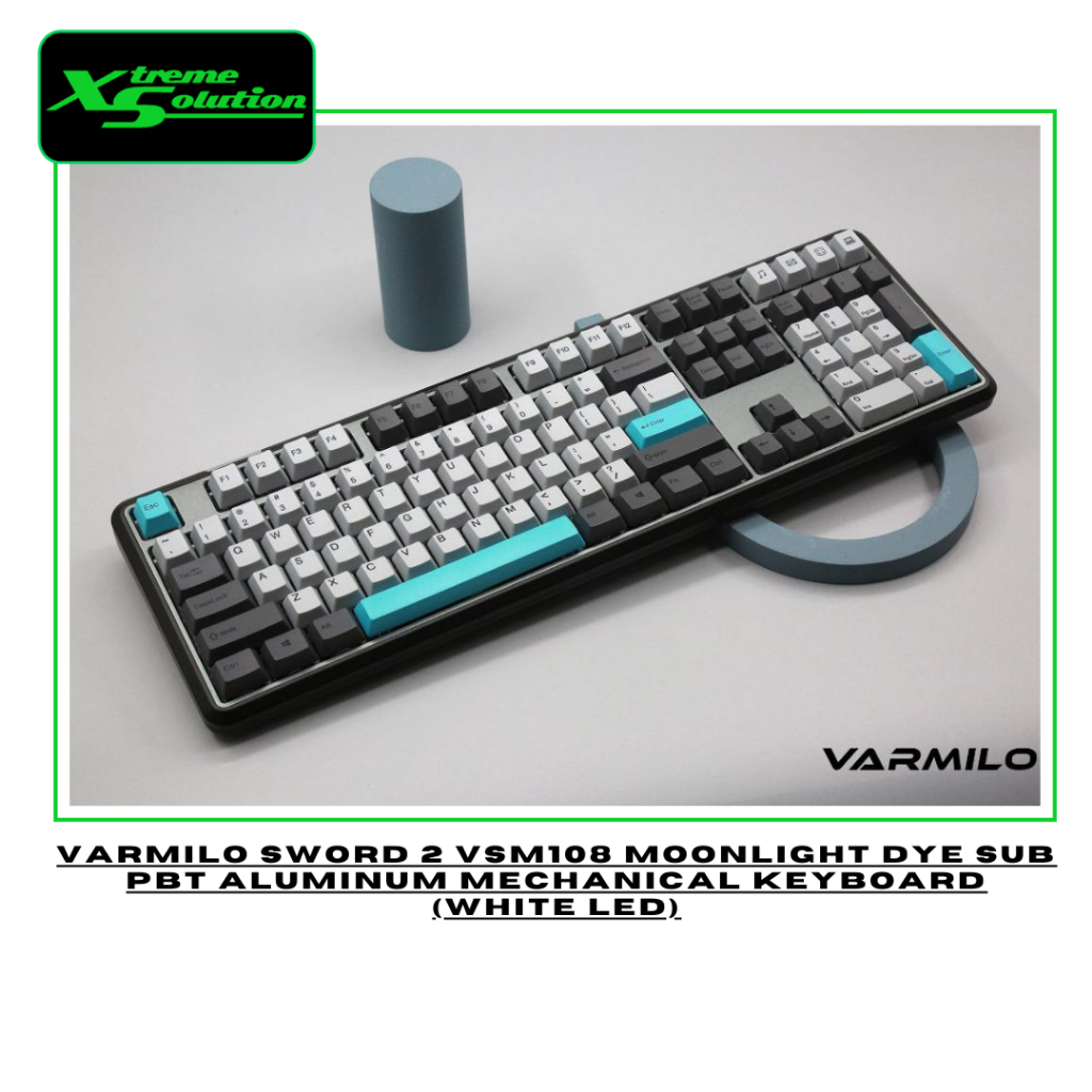 Varmilo Sword 2 VSM108 Moonlight Dye Sub PBT Aluminum Mechanical ...