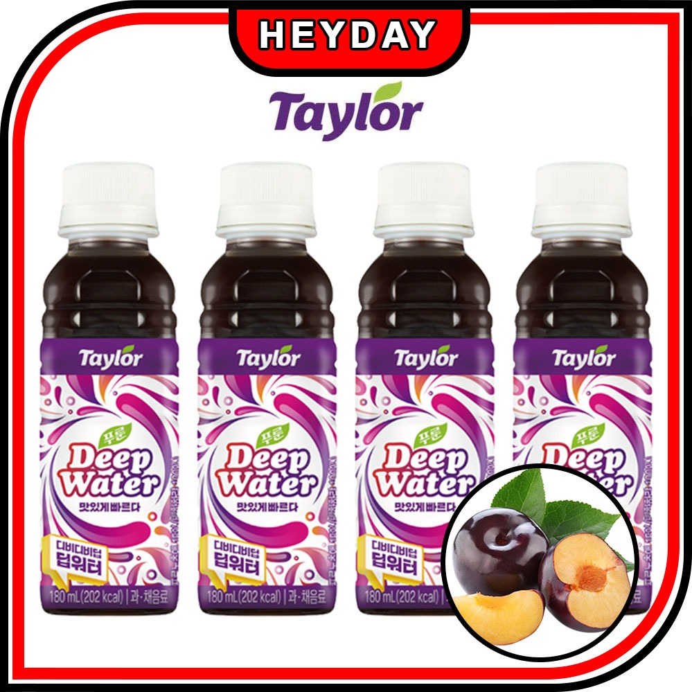 [Taylor] Prune Deep Water 180ml 1/4 Bottles Highly Concentrated Fruit ...